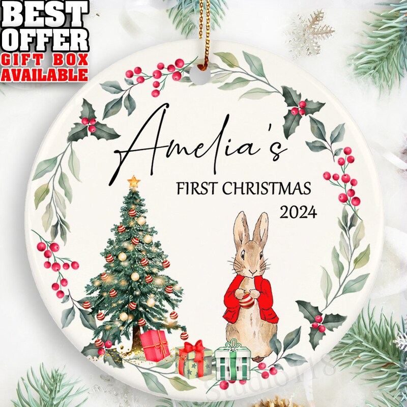 Christmas Rabbit - Etsy