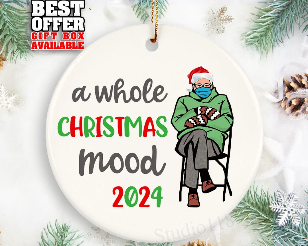 2024 Funny Holiday Ornament, Bernie Sanders Gift, Bernie Mittens ...