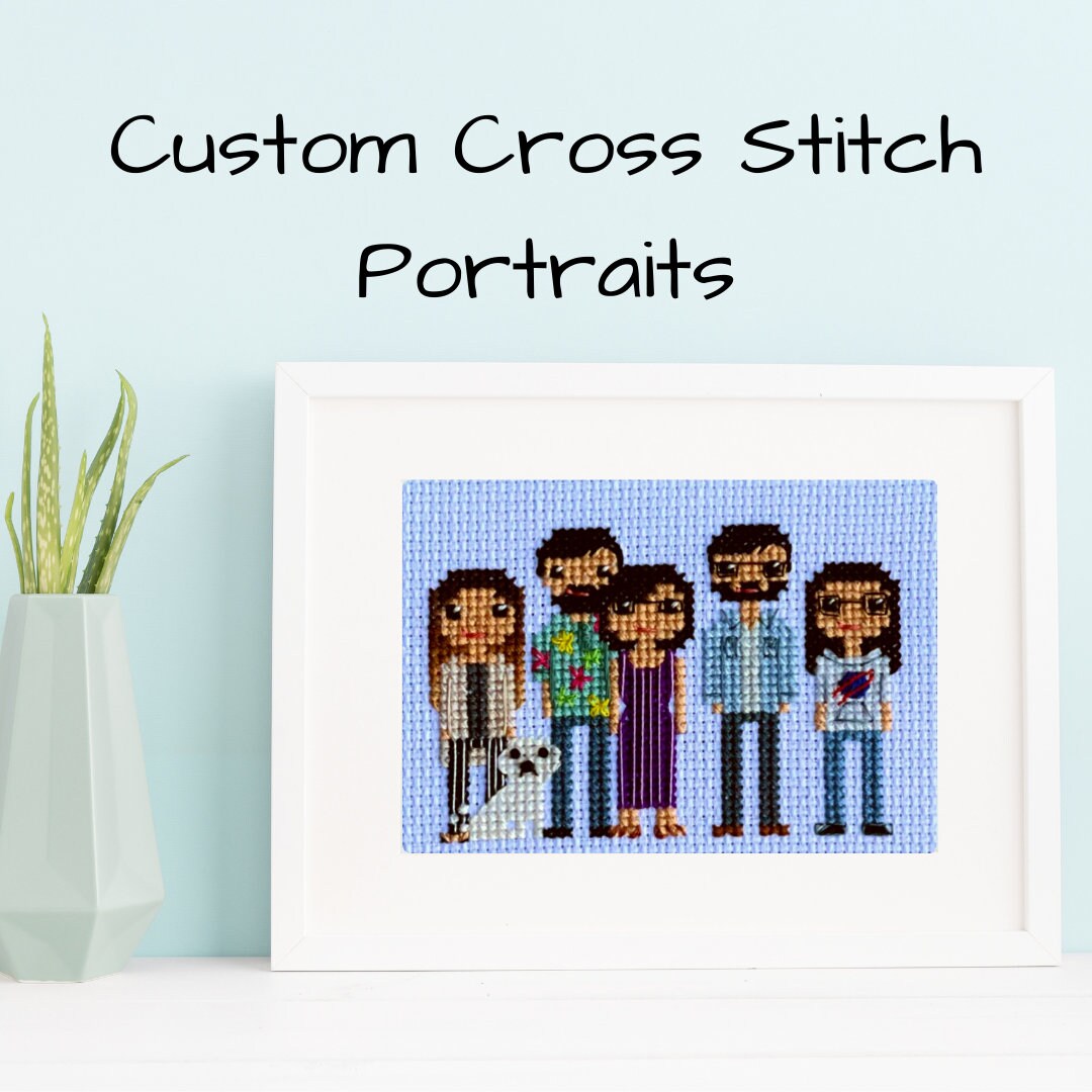 Custom Cross Stitch Portraits - Etsy