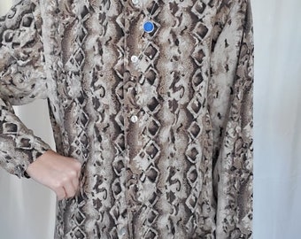 Snake Silk Blouse - Etsy