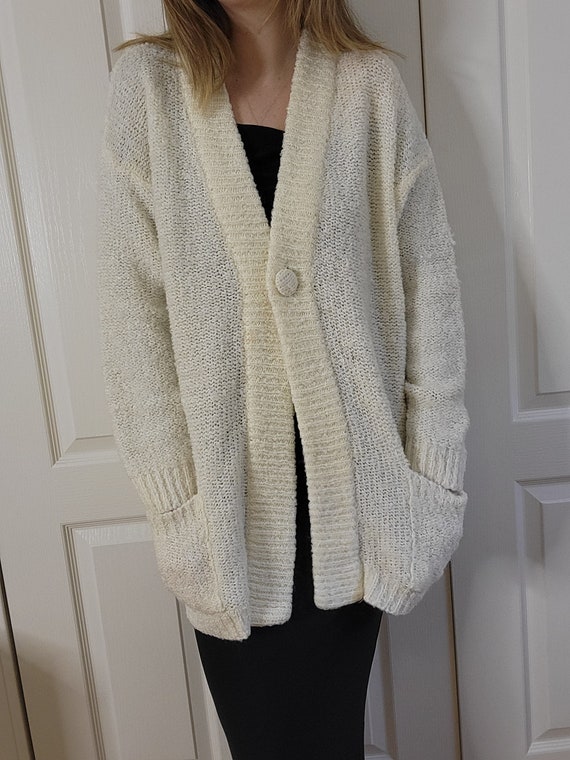 Vintage cream knit cardigan - Gem