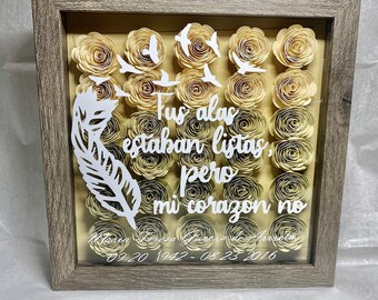 Paper Flower Shadow Box - Etsy