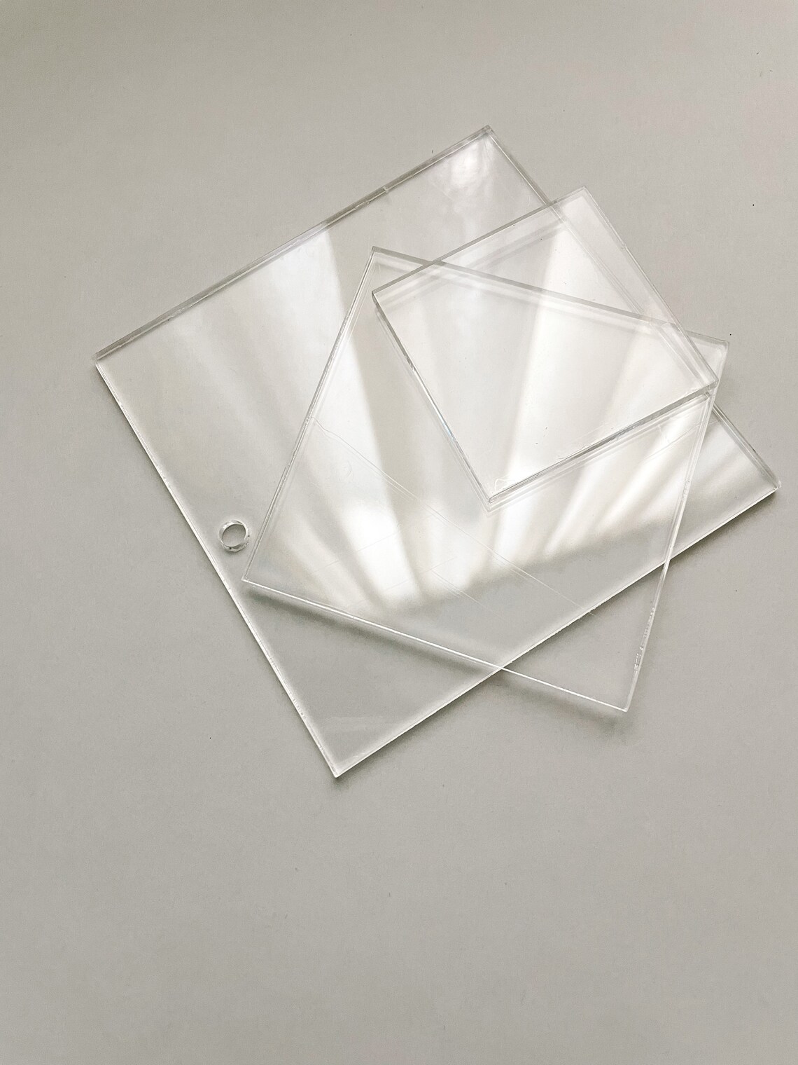 Clear Square Acrylic Sheet Pieces Bundle Bulk Wholesale Transparent ...
