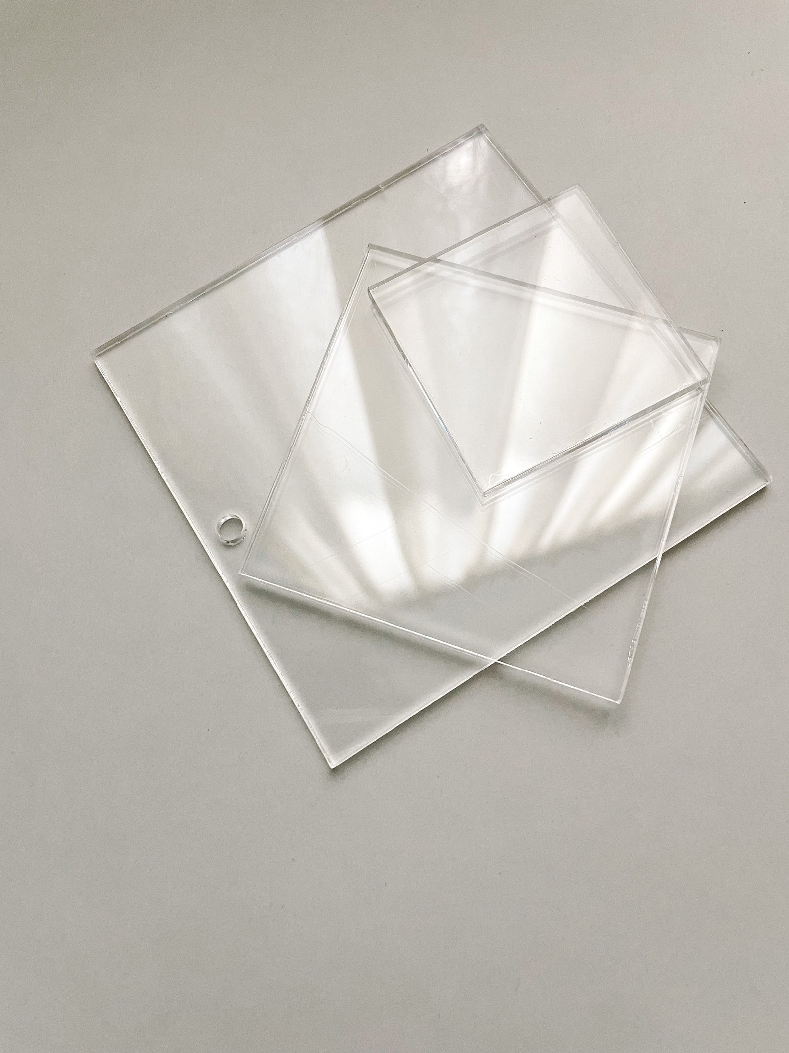 Clear Square Acrylic Sheet Pieces Bundle Bulk Wholesale Transparent ...