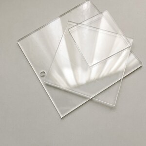 Clear Square Acrylic Sheet Pieces Bundle Bulk Wholesale Transparent ...