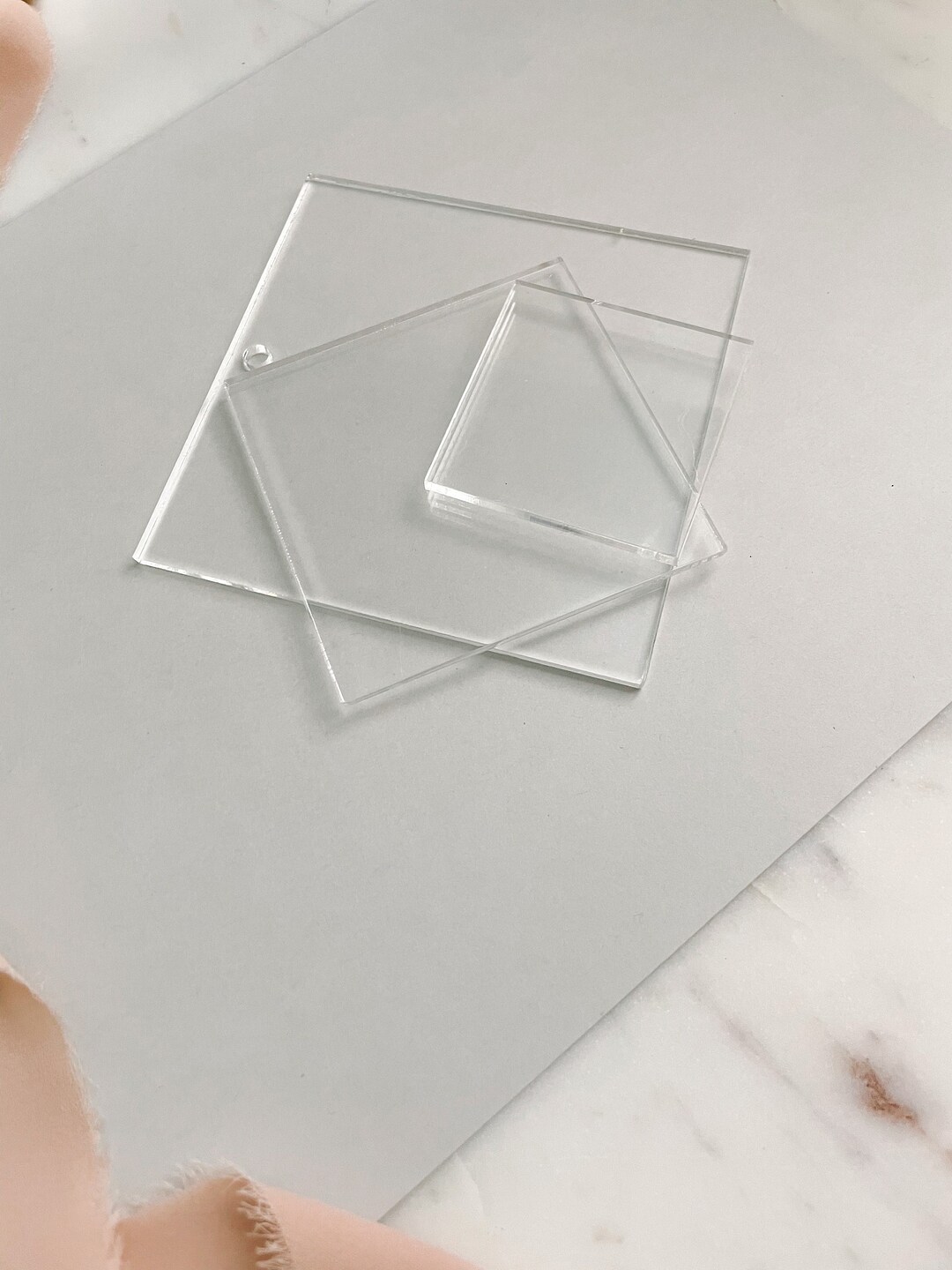 Clear Square Acrylic Sheet Pieces Bundle Bulk Wholesale Transparent ...