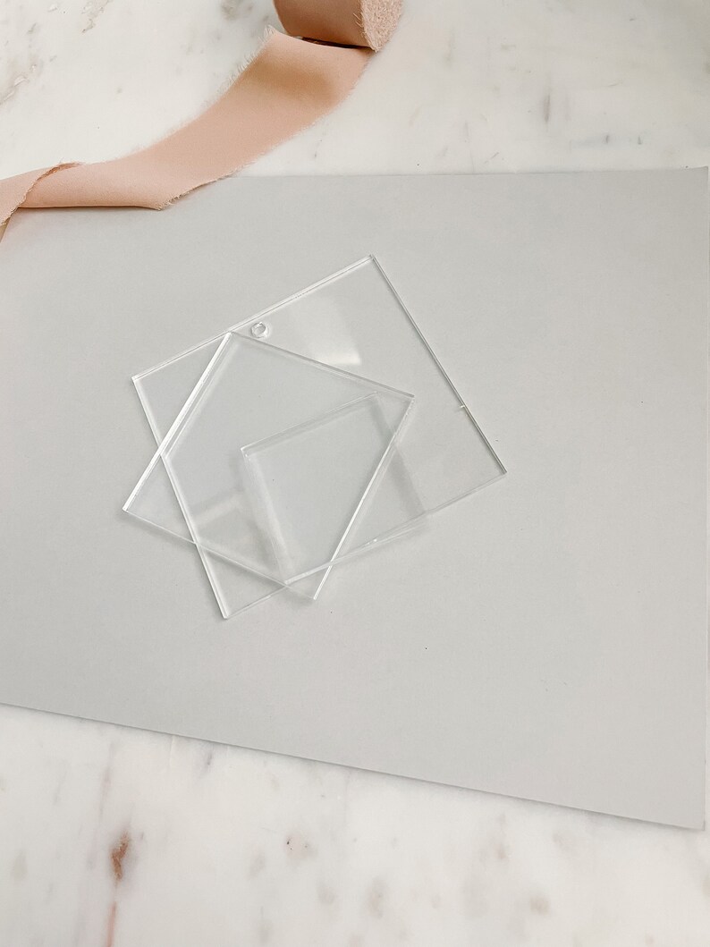 Clear Square Acrylic Sheet Pieces Bundle Bulk Wholesale Transparent ...
