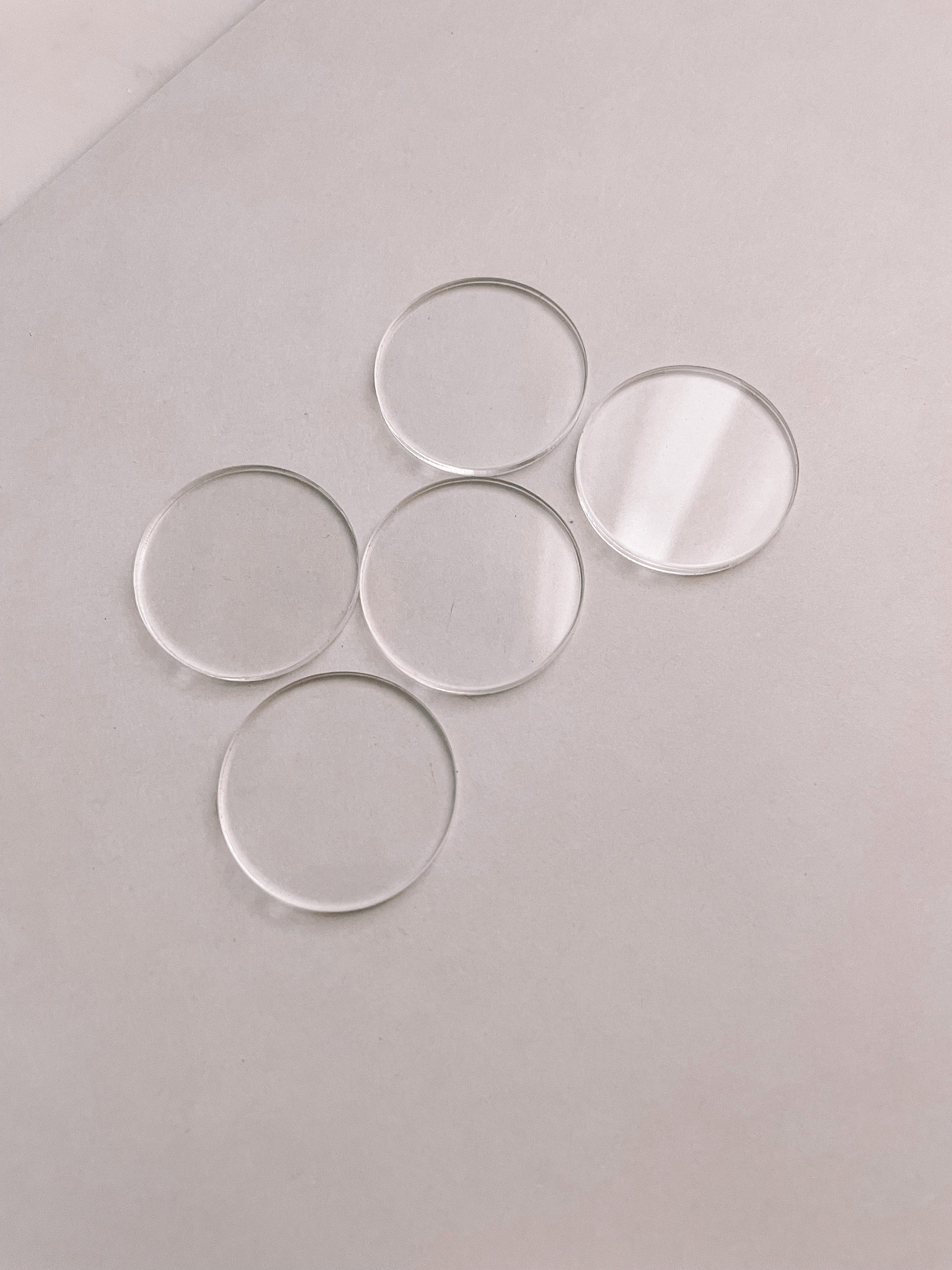 Clear Circle Acrylic Sheet Pieces Bundle Bulk Wholesale Transparent ...