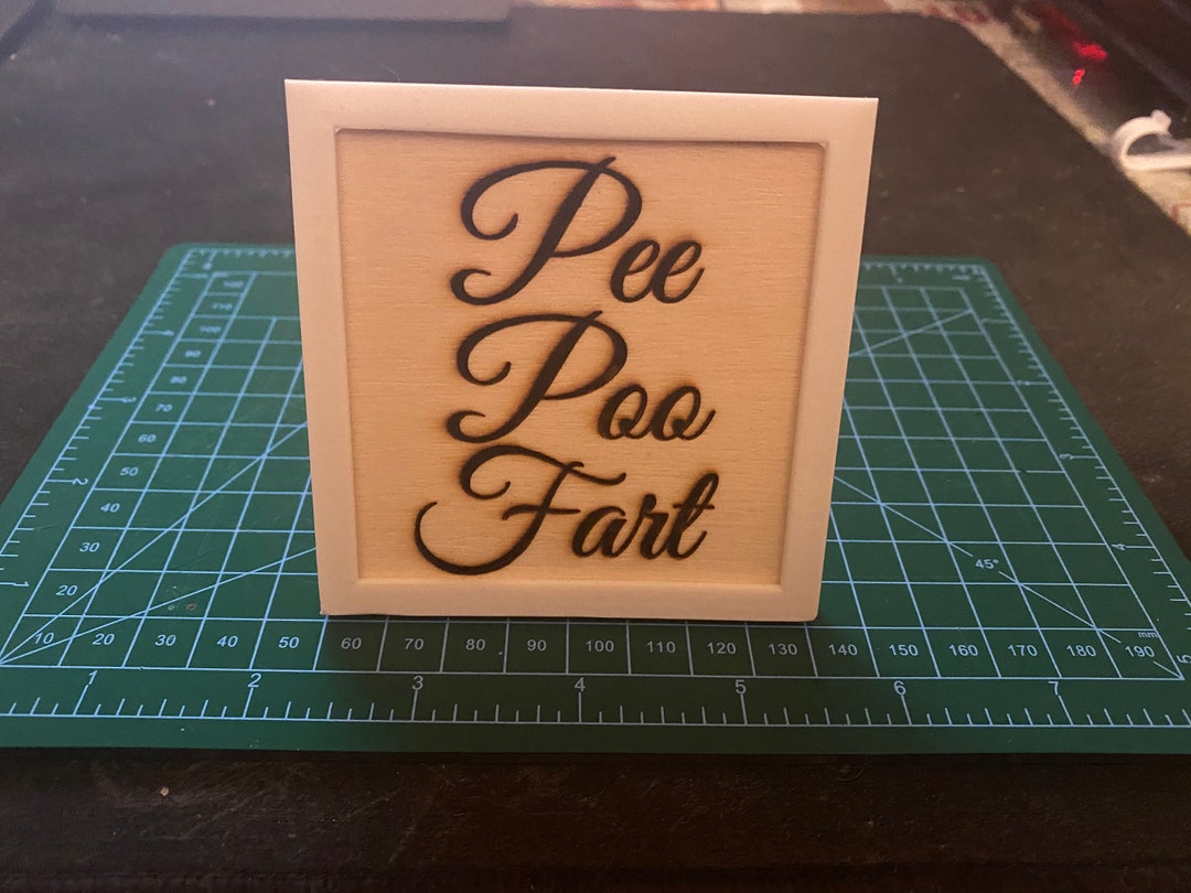 Pee Poo Fart - Bathroom Decoration - Etsy