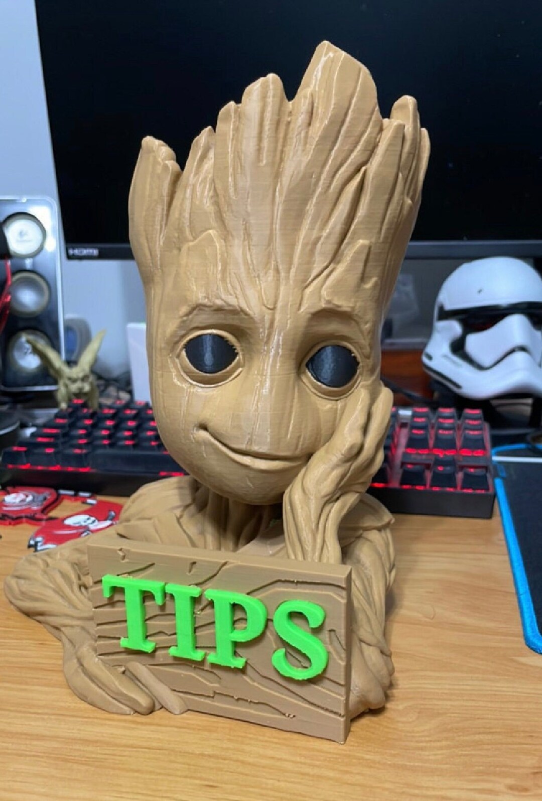 Custom Baby Groot Tip Jar - Etsy
