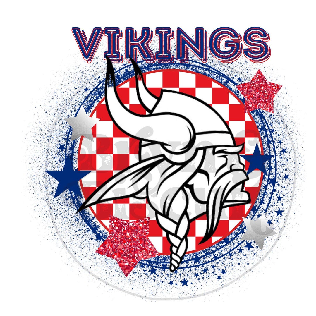 Viking Pride Mascot - Red & Navy Checkers - PNG (digital Download) - Etsy