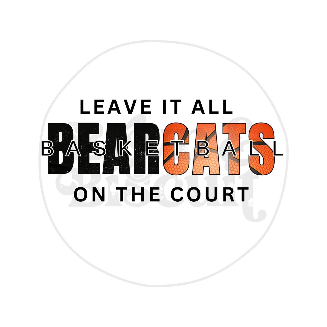 Bearcats Pride Basketball Sticker: School Mascot Decal (digital ...