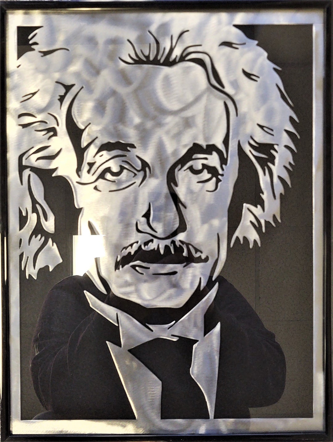 Albert Einstein 12x16 Framed Metal Wall Hanging - Etsy