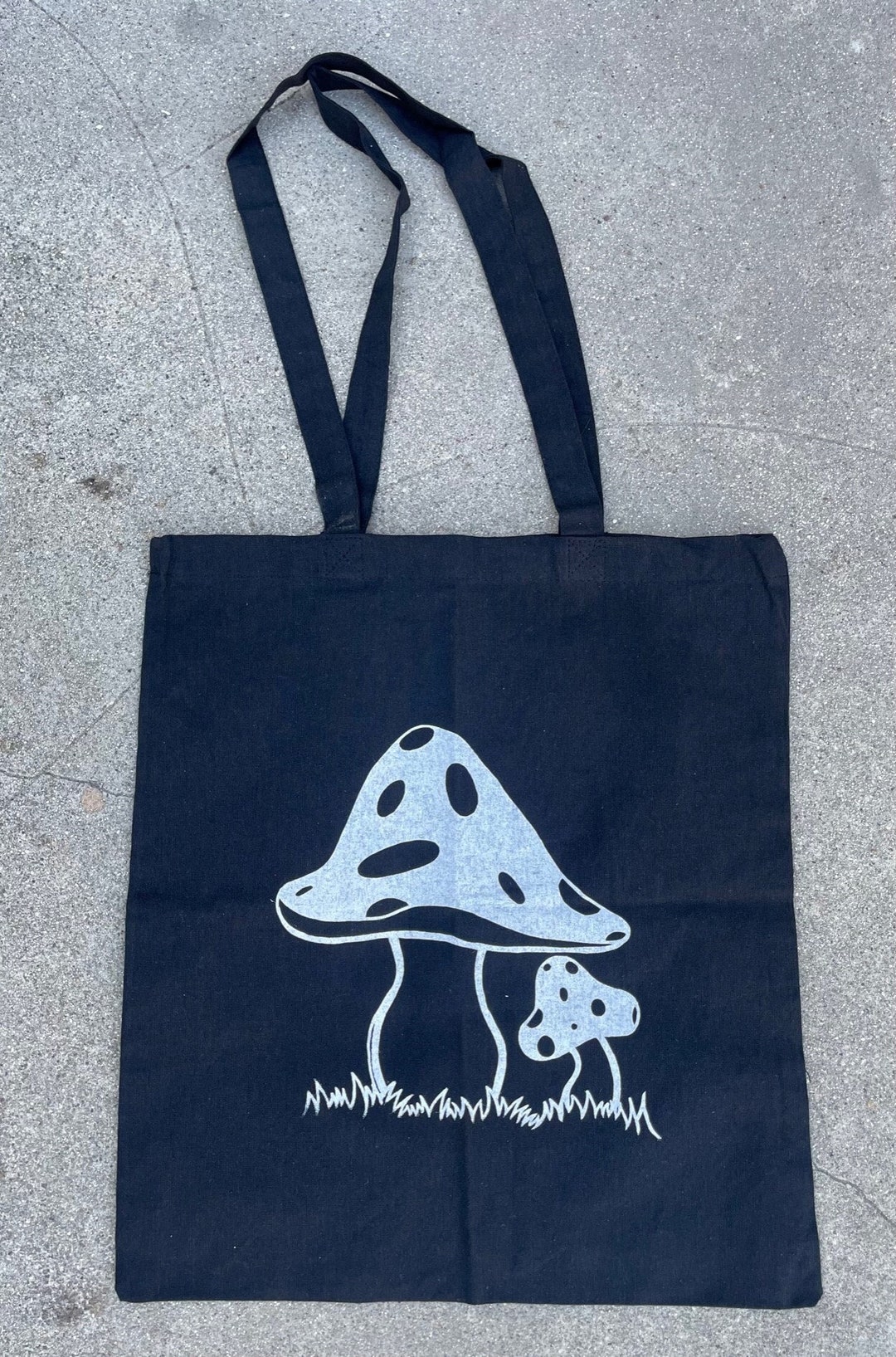 Reusable Canvas Tote Bag Mushroom Theme Tote Bag - Etsy