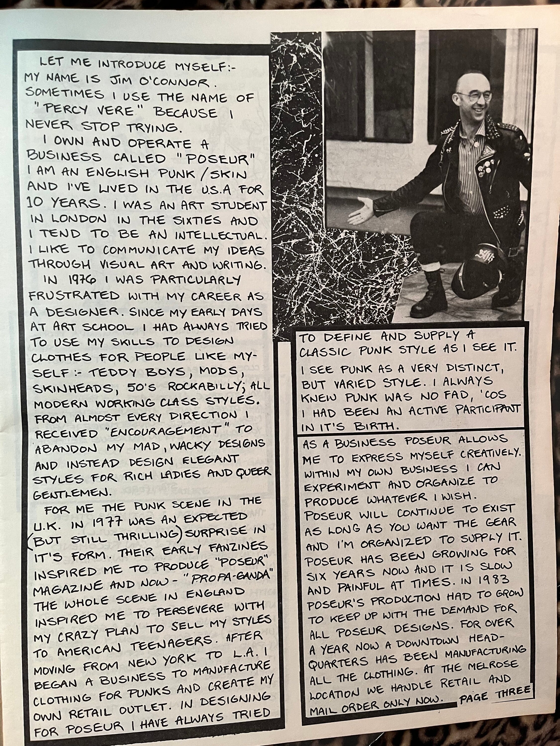Vintage 1984 Punk Rock Poseur Fanzine - Etsy