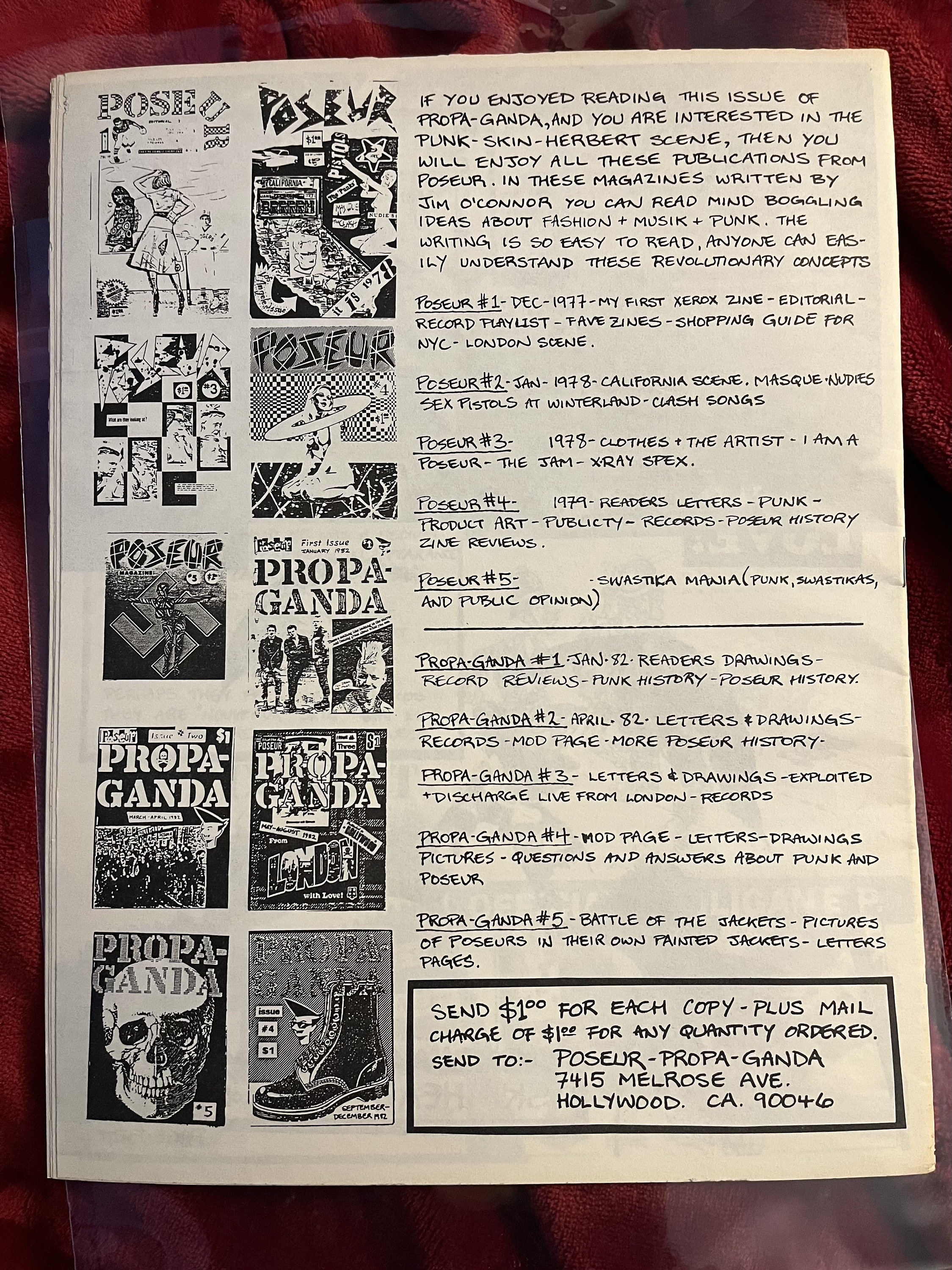Vintage 1984 Punk Rock Poseur Fanzine - Etsy