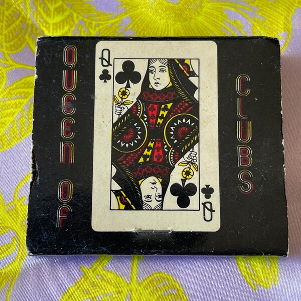 Playing Cards Queen of Clubs - Etsy