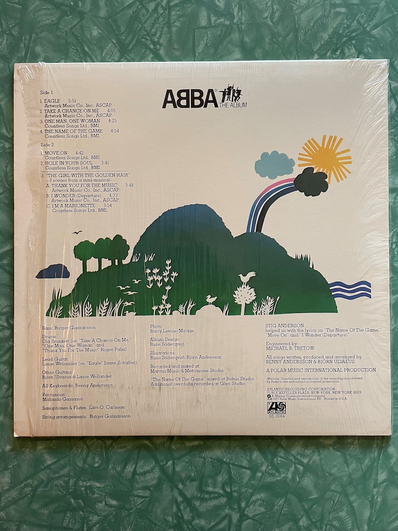 1977 ABBA: THE ALBUM Original Vinyl - Etsy