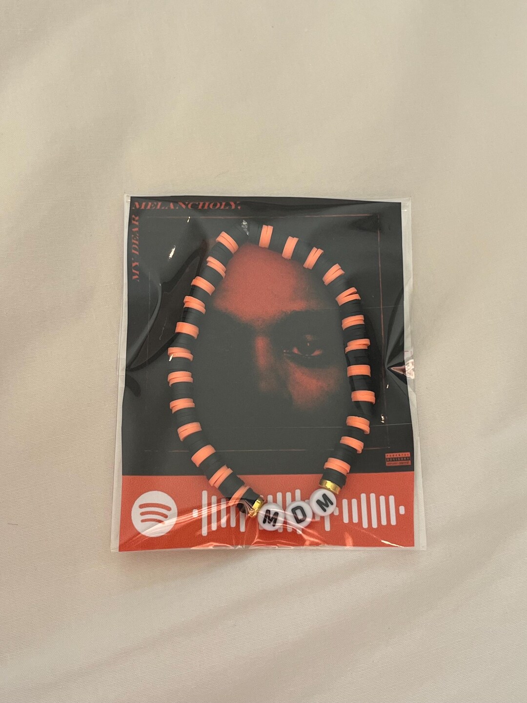 The Weeknd Inspired “MDM” Bracelet (my Dear Melancholy) - Etsy