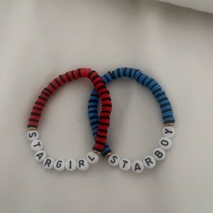 The Weeknd Inspired stargirl and starboy Matching Bracelets - Etsy