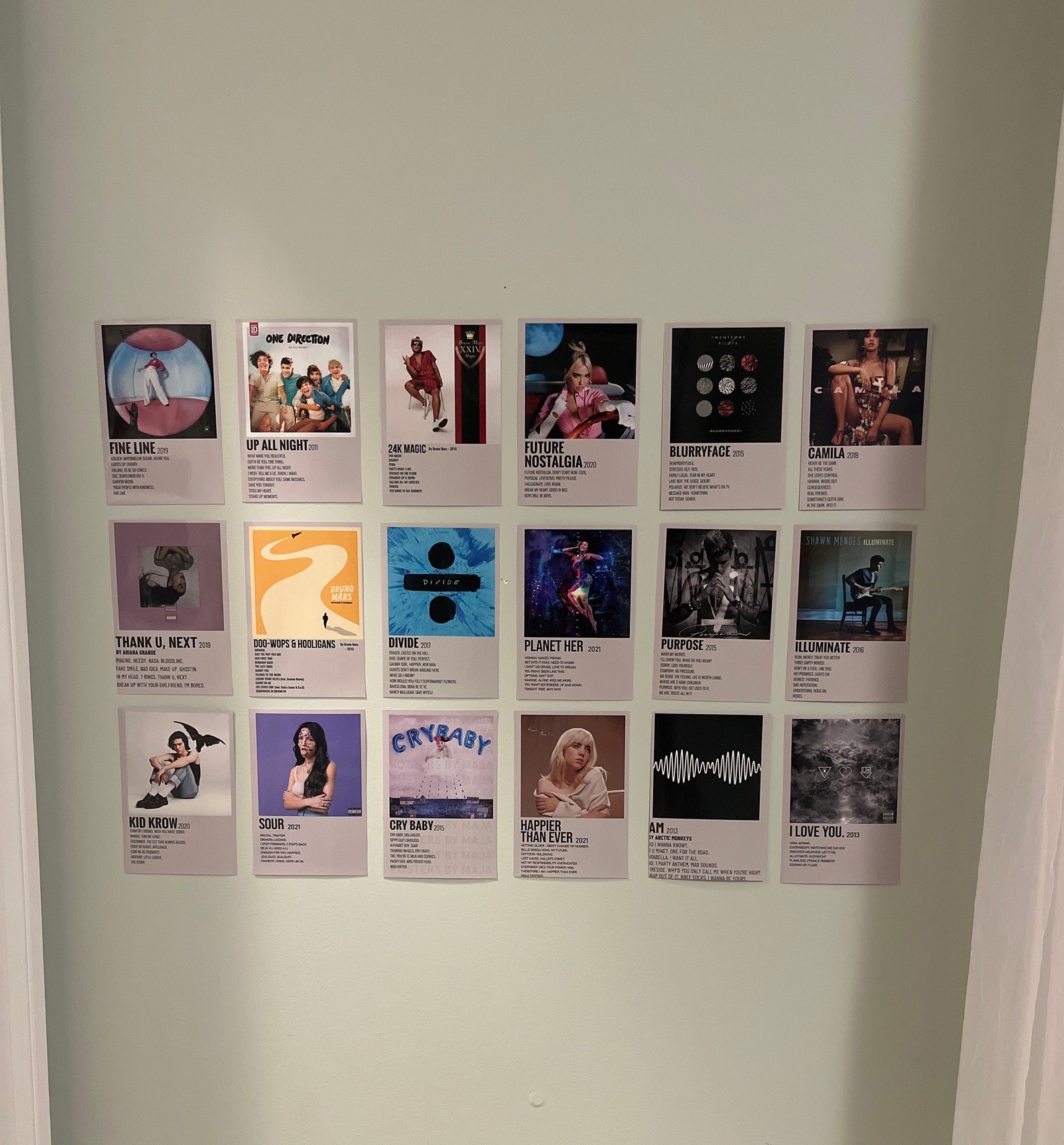 CUSTOM Album/movie Mini Posters - Etsy