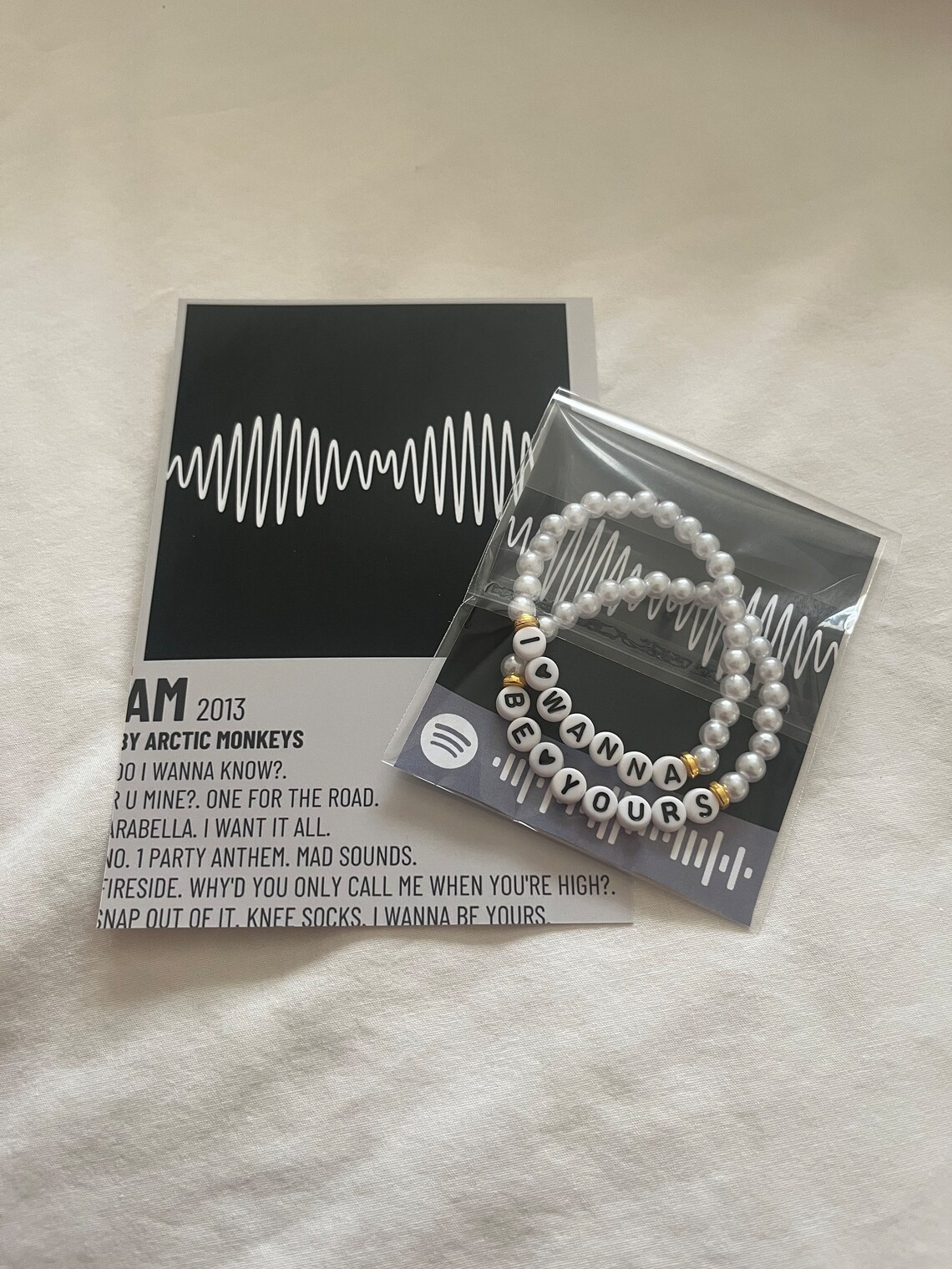 Artic Monkeys Inspired Matching Bracelets and Poster Set - Etsy