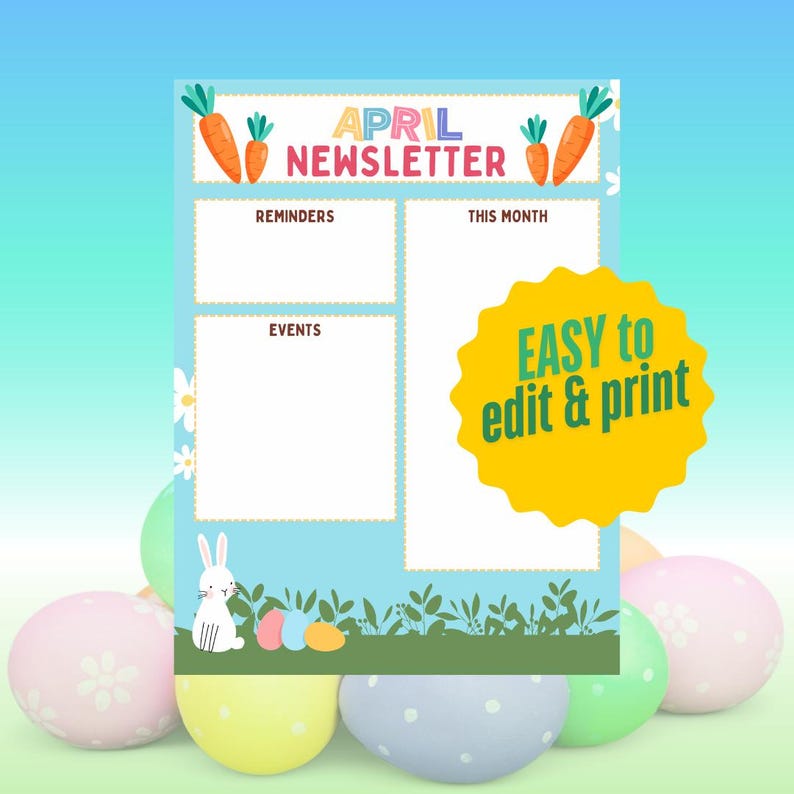 April Newsletter - Etsy