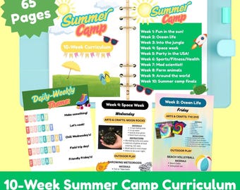 Summer Camp Curriculum Activities for Preschool and School Age for ...