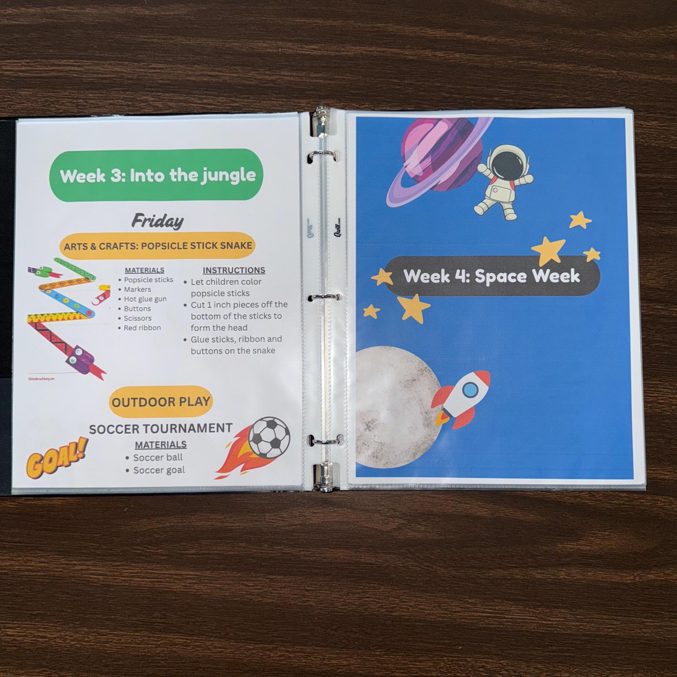 Summer Camp Curriculum Activities for Preschool and School Age for ...