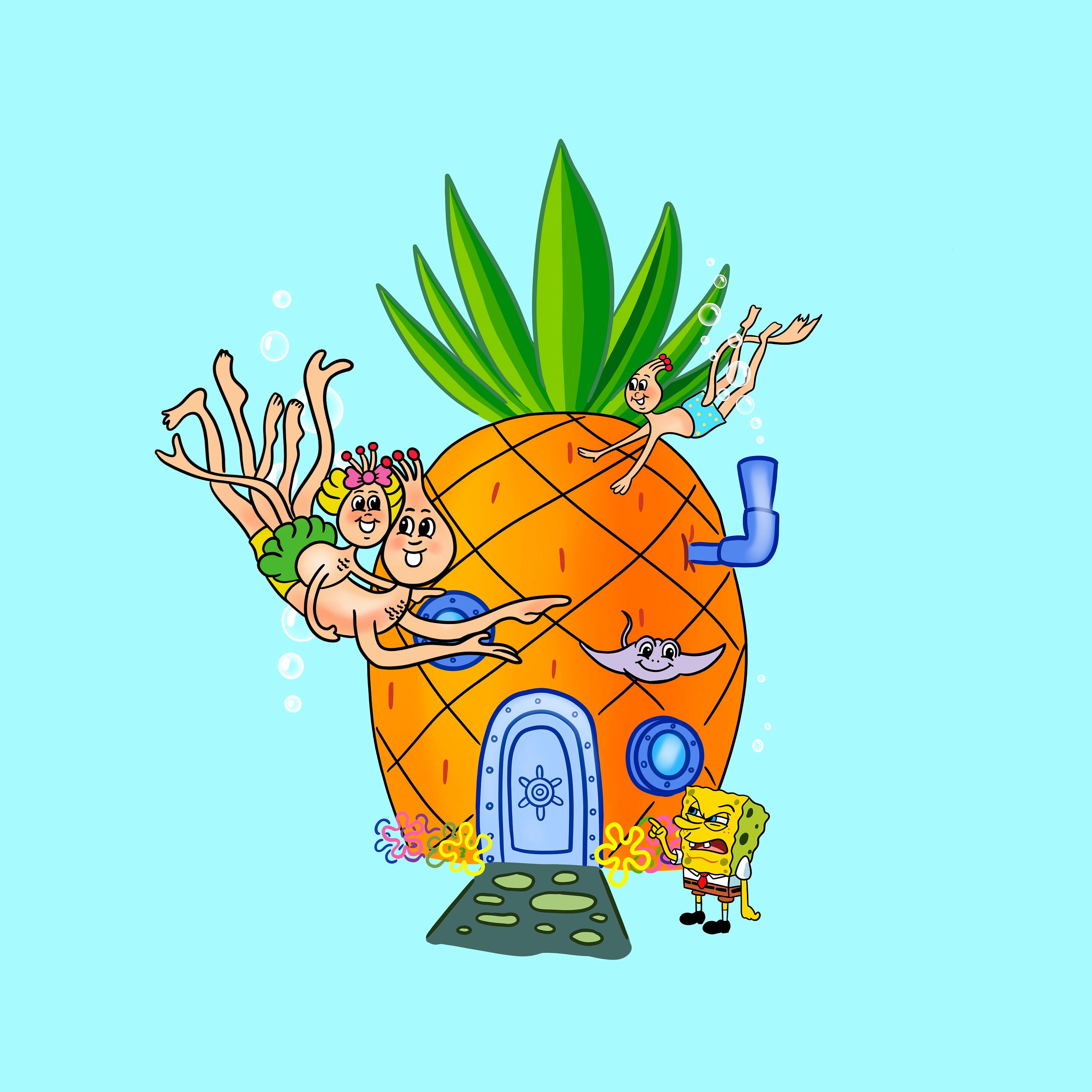 Spongebob Squarepants Seamonkeys 90s 2000s Nostalgia Art Print - Etsy