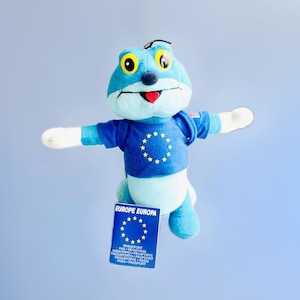 Sirius Caterpillar Plush, 90's Eu Mascot, European Union Blue ...