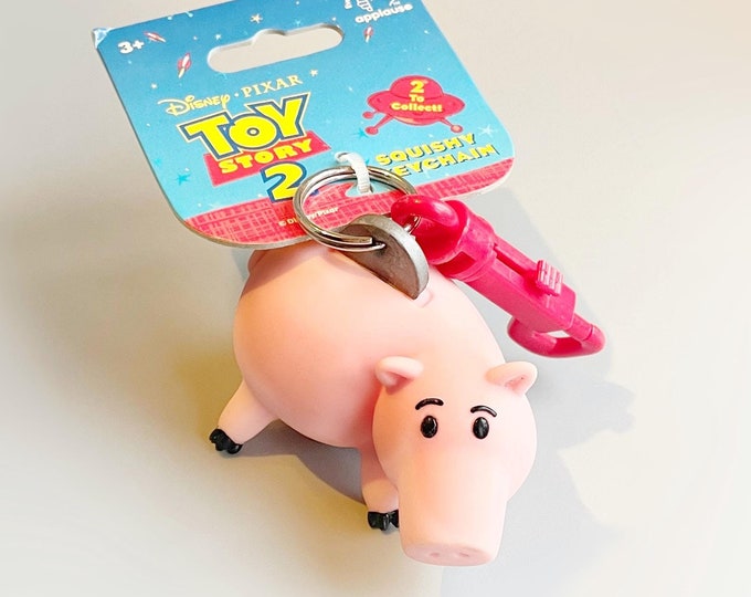 Toy Story Hamm Squishy Keychain, 90's 2000's Keyring, Vintage Toy Story ...