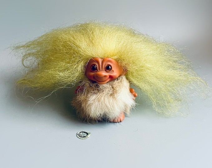 Vintage Dam Troll Plastech Troll Doll With DAM Label, Early Vintage ...