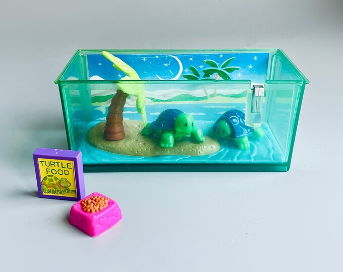 Vintage Littlest Pet Shop Toddling Turtles on Paradise Island, Lps ...
