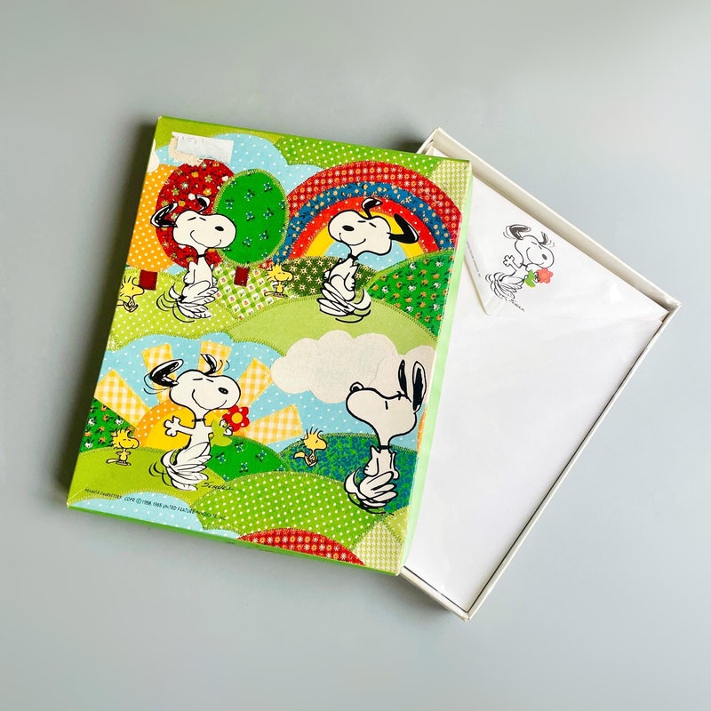 Snoopy and Stationary - Etsy