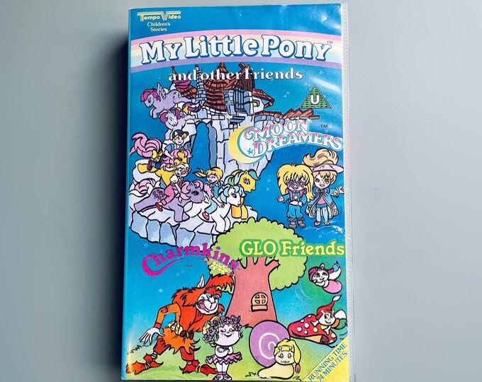 My Little Pony G1 VHS Video Tape, Moon Dreamers, Glo Friends, Charmkins ...