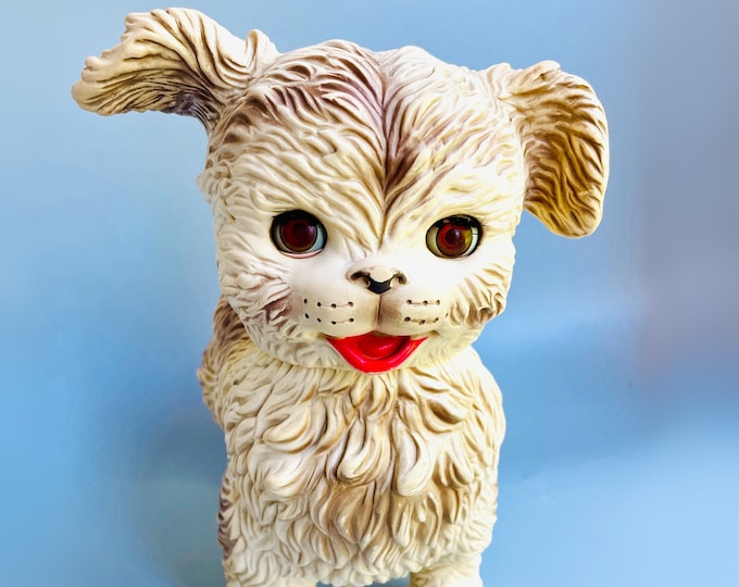 Edward Mobley Woofie the Lovable Puppy, 1960's Vintage Squeaker Toy Dog ...