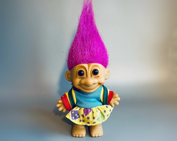 Retro Troll, Russ Troll School Girl With Rucksack, 90’s Style Toys ...