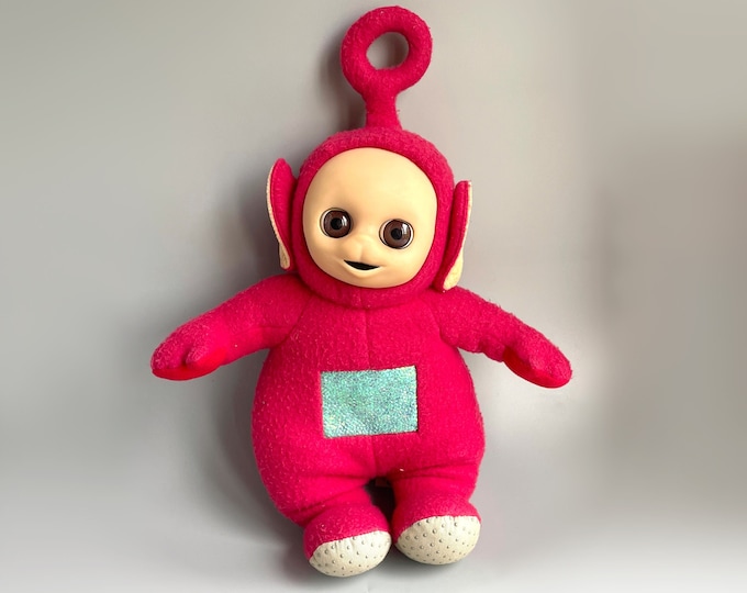 90's Po Talking Teletubbies, Large Blinking Plush Teletubbies Golden ...
