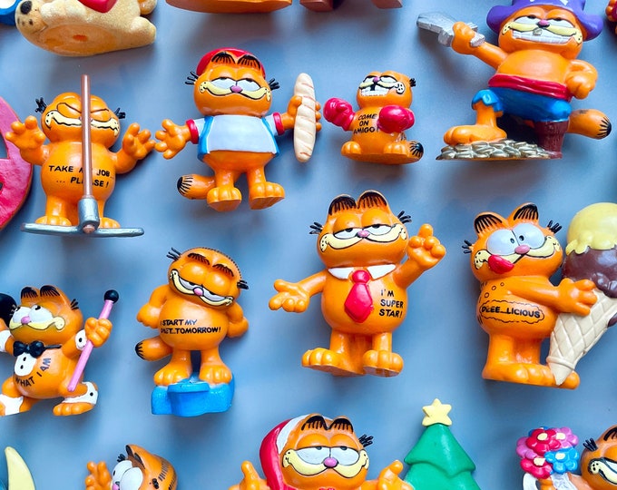 VTG Garfield Figure 90s Keychains Garfield Figures - Etsy