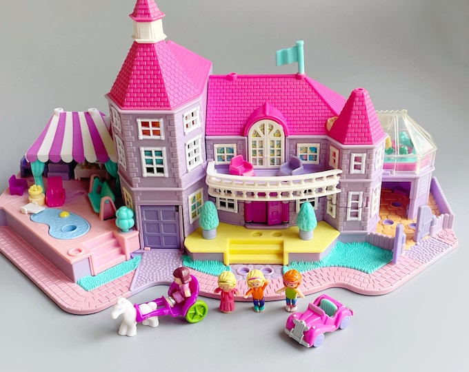 Polly Pocket Magical Mansion Playset With Figures,pollyville 90s Polly ...