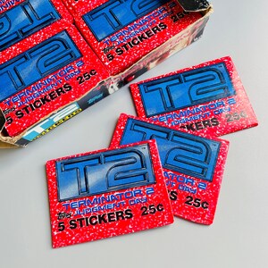 Terminator Judgement Day Sticker Packs, Topps 1992 Terminator Trading ...