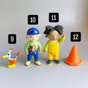 Bob the Builder Figures, Choose Your Own, Vintage Plastic Mini Action ...