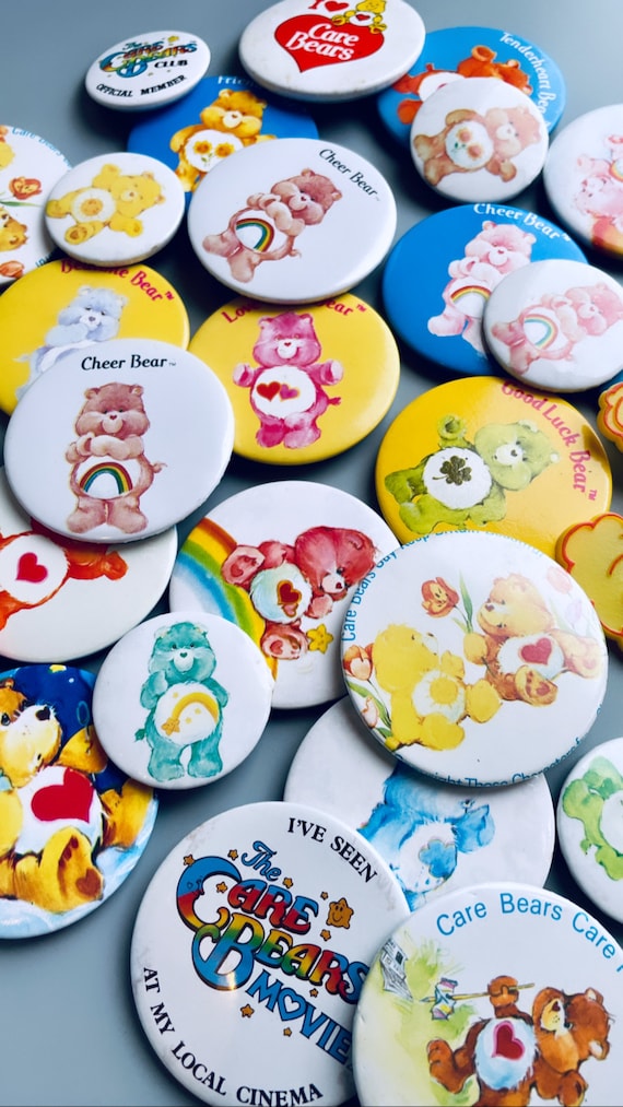 Vintage Care Bear Button Badges- CHOOSE YOUR OWN - Tr… - Gem