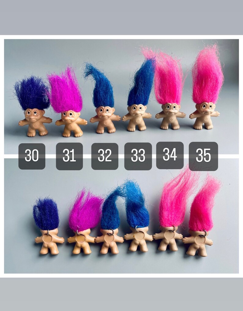 Small Russ Trolls Dam Trolls CHOOSE YOUR TROLL Mini Troll - Etsy
