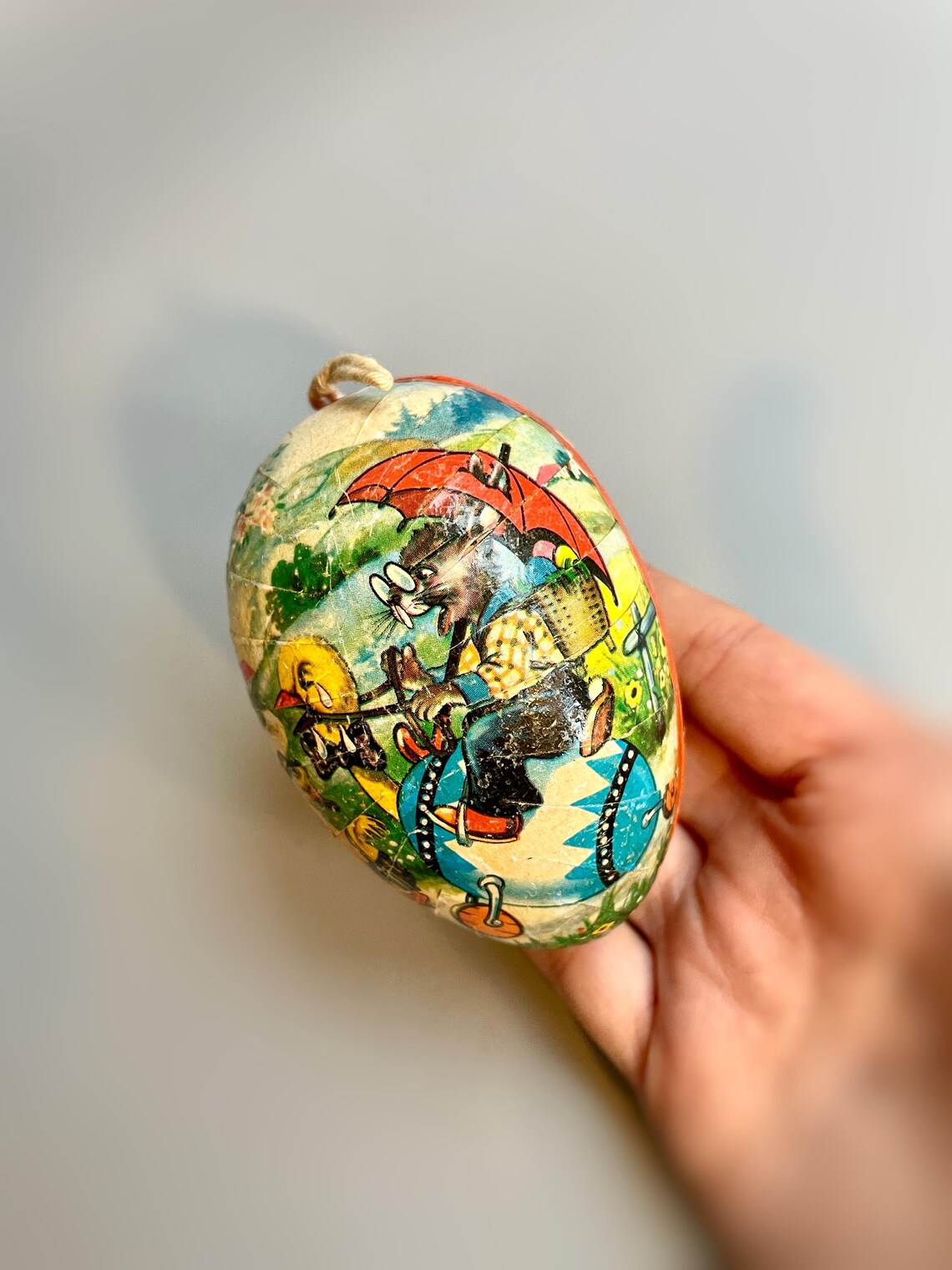 Vintage German Easter Egg, Paper Mache Vintage German Easter Egg ...