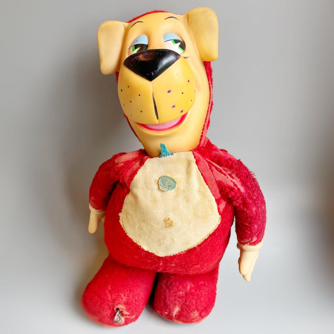 Huckleberry Hound Knickerbocker Rubber Faced Plush, Kitsch 60's 50's ...
