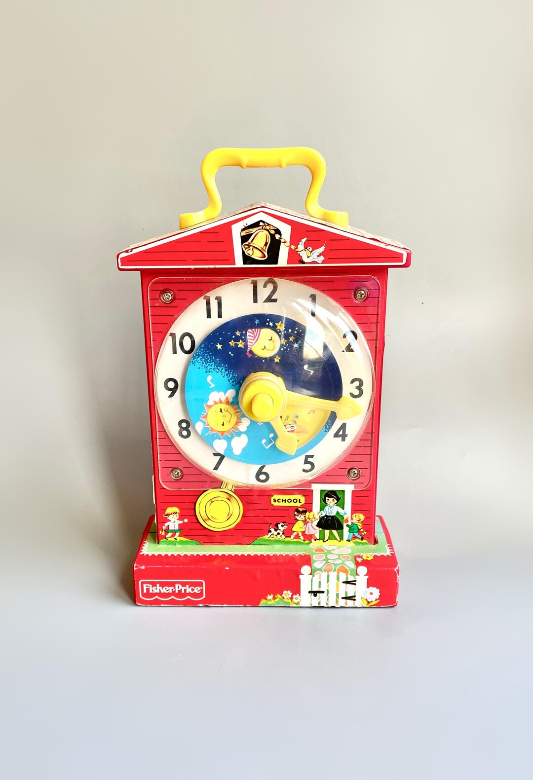 Fisher Price Teaching Clock Music Box, 2005 Fisher Price Clock, Vintage ...