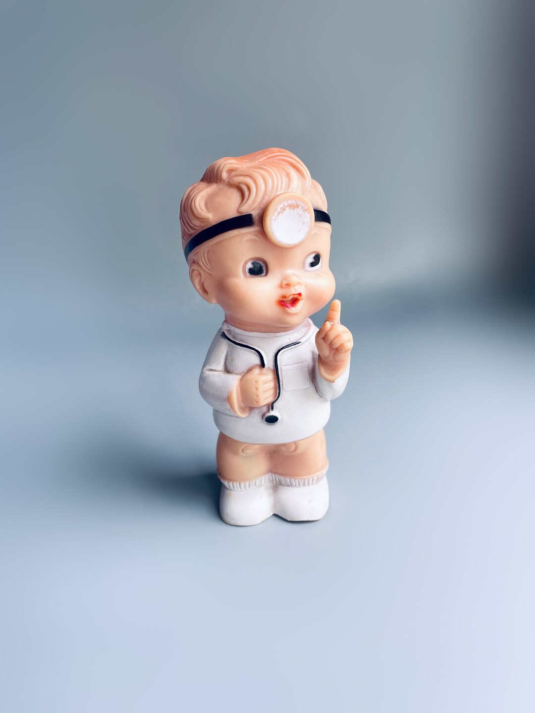 Vintage Combex Squeak Toy Boy Doll, 50s / 60s Kitsch Squeak Toy Doctor ...