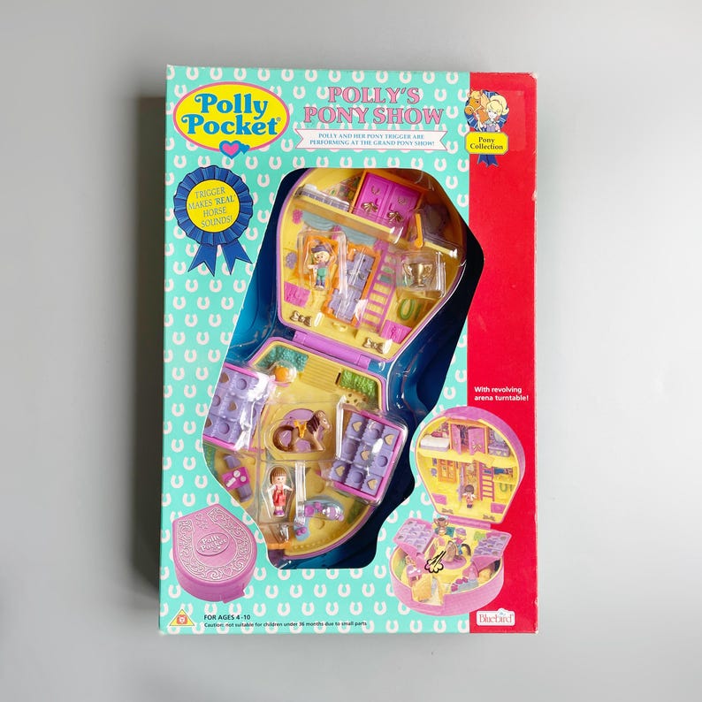 Polly Pocket Polly's Pony Show COMPLETE BOXED! Polly Pocket Vintage 90s ...